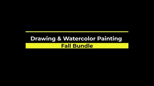 FALL BUNDLE | 3 Directed Drawing & Watercolor Painting Art Projects for ...