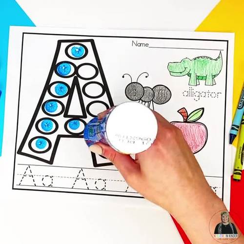 Alphabet Centers: Hands-On Activities Fine Motor Alphabet Practice