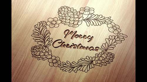 Christmas SVG Decor Element Line Art Design Clipart by V Design Art