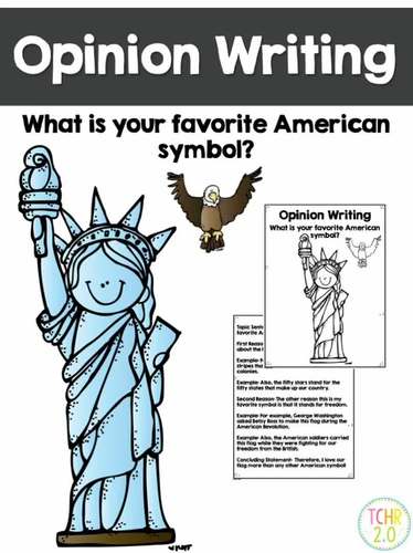 Opinion Writing American Symbols by TCHR2.0 | TPT