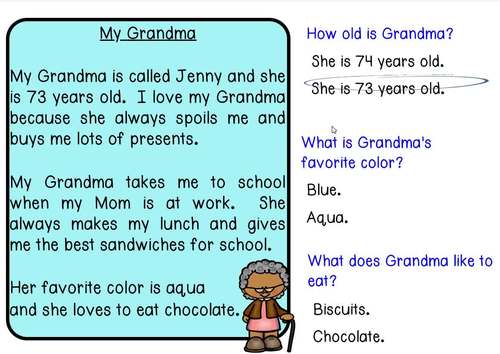 Reading Comprehension (Set 2) - Boom Cards | TPT