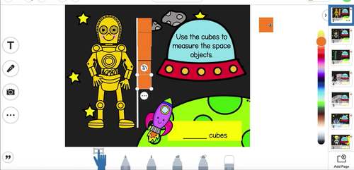 May The 4th Be With You Nonstandard Measurement Preloaded Seesaw Activity
