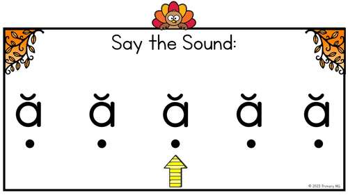 Turkey CVC Digital Phonics | Backward Decoding | Google Slides | PowerPoint