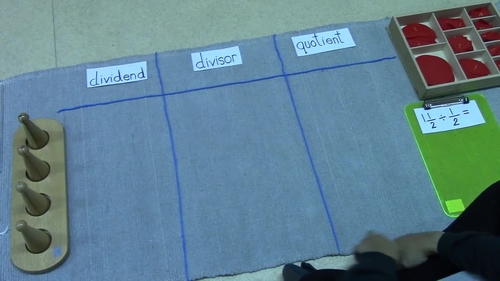 Montessori Fractions Division by Montessori Tube | TPT