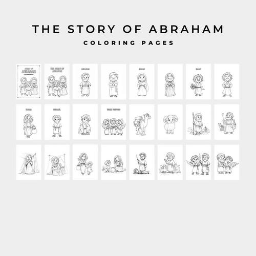 Abraham and Sarah Coloring Book, Abraham Bible Story, Bible Coloring Pages