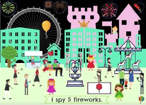 I Spy Amusement Park Boom™ Cards by Teacher Camille | TPT