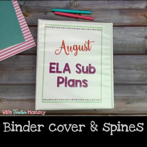 A Year of Emergency Sub Plans for 3rd, 4th Grade Sub Tub Bundle ELA
