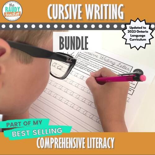 Cursive Writing Bundle | New Ontario Language Curriculum 2023 | TPT