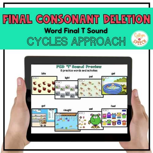 Final Consonant Deletion Cycles Approach T Sound Boom Cards™ by ...