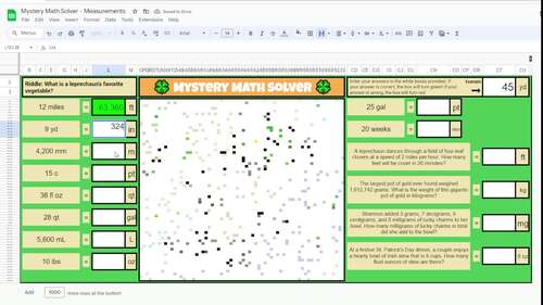 St. Patrick's Day - Measurements, Algebra Equations & Expressions ...