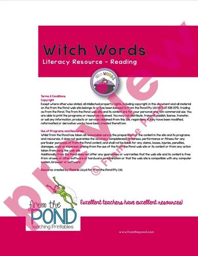 Reading Mini Lesson Letters and Words by From the Pond | TpT