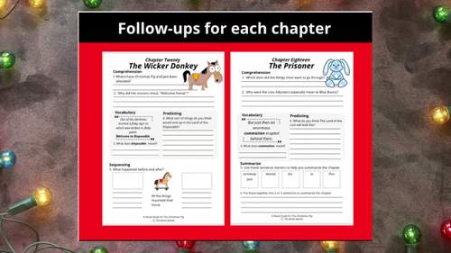 THE CHRISTMAS PIG by J.K Rowling NOVEL STUDY and READING COMPREHENSION