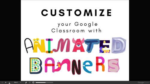 Animated Banners for Google Classroom - September/Welcome Back to ...