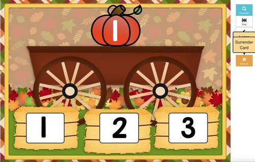 Numbers 1-10 with Boom Cards™ | Fall Theme | Digital by Just Julie Shop