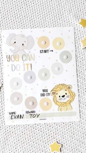 Safari Animals Reward Chart – Printable Behavior & Chore Chart for Kids ...