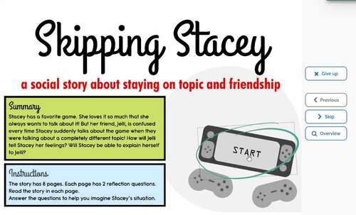 Social Story: Staying On Topic with Friends + Reflection Questions Boom ...