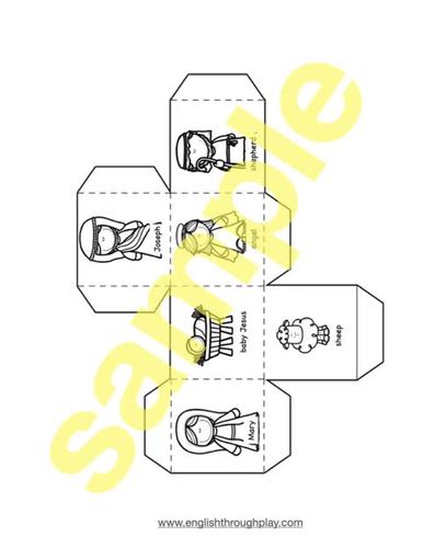 Roll a Nativity game by English Through Play | Teachers Pay Teachers