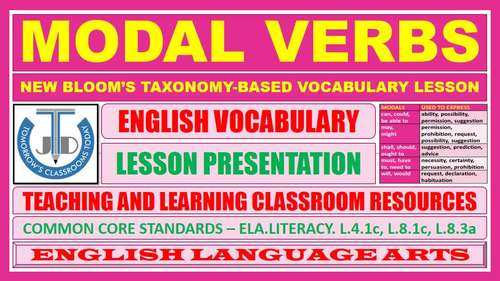 MODAL VERBS: UNIT LESSON PLAN AND RESOURCES by JOHN DSOUZA | TPT
