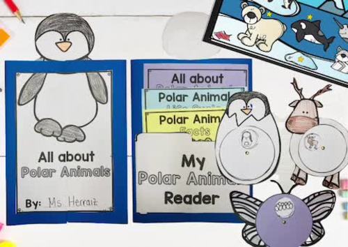 Polar Animals Activities | Winter Arctic Animals Lap book | Penguins ...