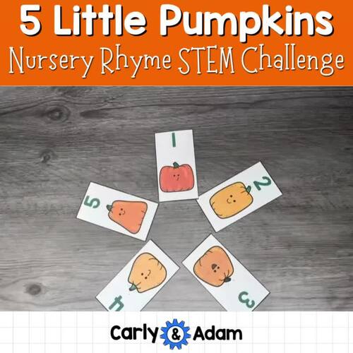 5 Little Pumpkins Nursery Rhyme Halloween STEM Lesson by Carly and Adam ...
