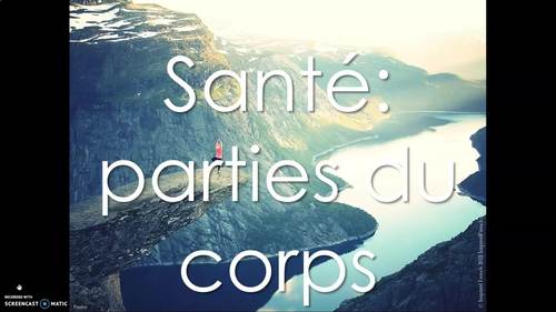 French Body Parts Comprehensible Input Vocabulary Culture Images No Prep