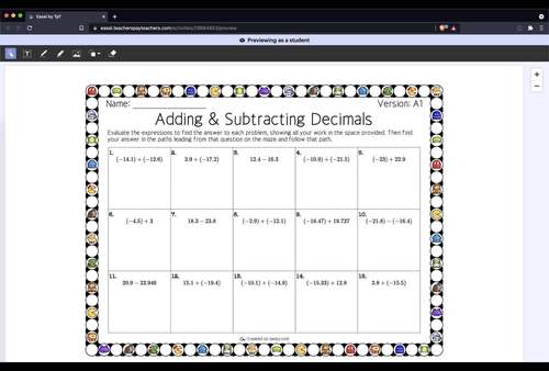 Arcade: Evaluate a Series using Sigma Notation Maze Activity by Qwizy