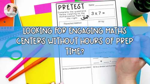 Multiplication and Division Hands on Math activities and games Grade 3 - 4