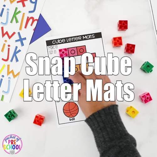 Connecting Cube Alphabet Letter Mats - Fine Motor Fun! | TPT