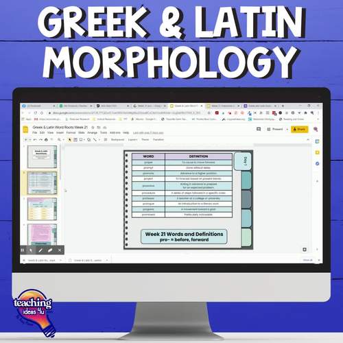 Greek & Latin Roots & Affixes 10 Weeks of Digital Vocabulary Activities ...