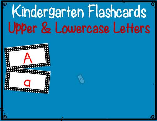 Kindergarten Letters, Numbers & Sight Words Flash Cards With Blackline ...