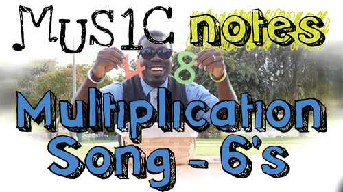 6's Multiplication Song - Through the Gate by Music Notes | TPT