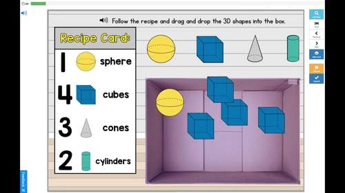 3D Shapes Counting Activity Digital Task Cards with Boom Cards | TPT