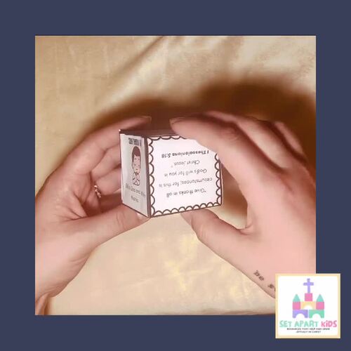 Giving Thanks Cube | Kids Bible Craft | Sunday School Activity Thanksgiving