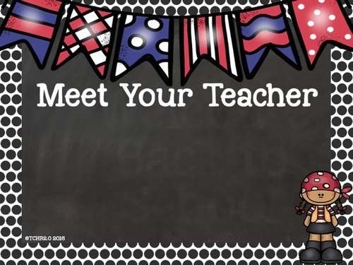Pirates Open House Editable PowerPoint PPT Back to School by TCHR2.0
