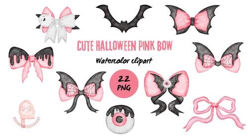 Cute Halloween Pink Bow Clipart, Halloween Bows Transparent PNG Clipart ...