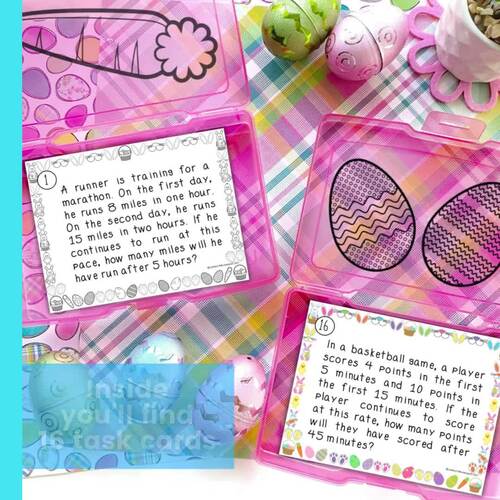 Easter Task Cards - Linear Equations Word Problems by Limitless Math ...
