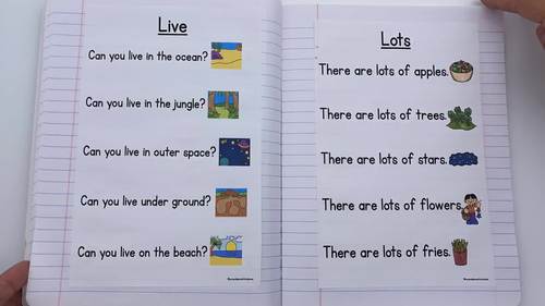 Sight Word Poems Kindergarten: Set #2 | IRLA 1G by Mrs Males Masterpieces