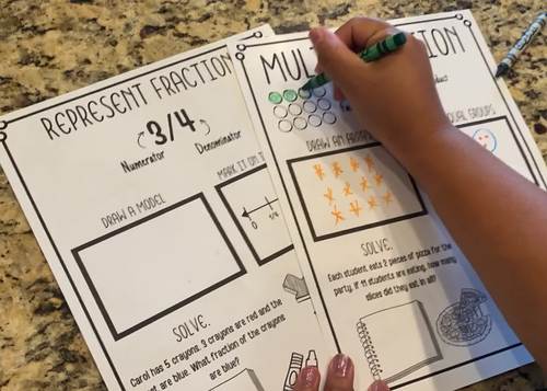 4th Grade Math Doodle Notes by Hands on Learning LLC | TPT