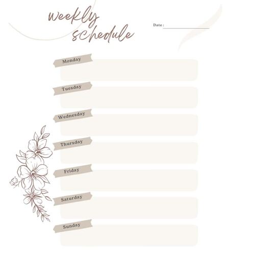 Master Your Week: 50-Page Weekly Planner and Schedule | TPT