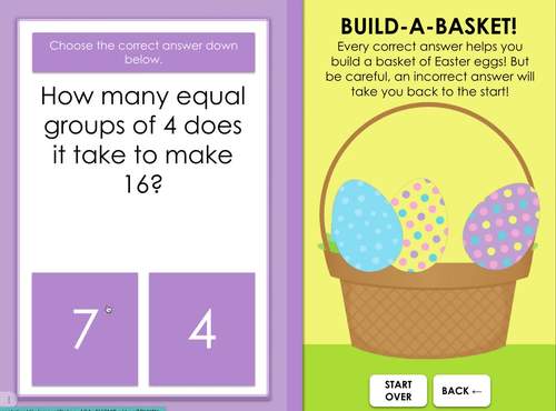 Easter Division Math Game for Google Slides ™ by Bright Minds Engaged