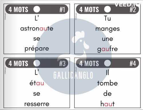 Lecture et fluence Reading VOL9 digraphe AU supports audio PRINT & DIGITAL