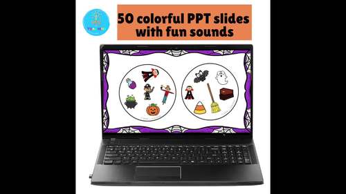 Halloween Vocabulary GAME - Quick Match Spot it - Digital & Printable