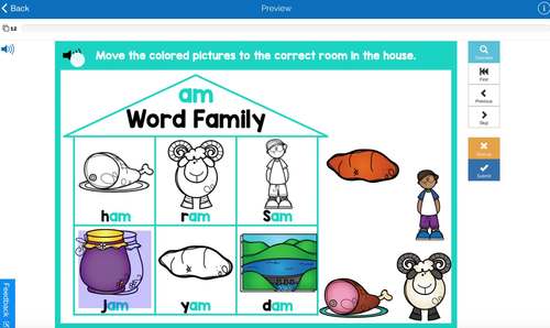 Am Word Family Boom Cards™ by Freckled in Kinder | TPT