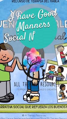 SPANISH VERSION | I Have Good Manners Social Narrative | Classroom ...