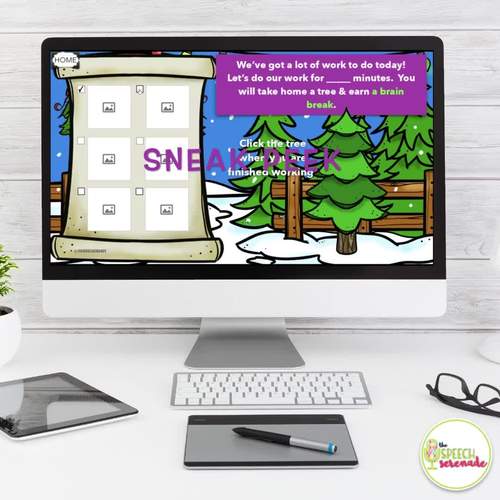 EDITABLE Digital Visual Schedules with Tokens - Christmas | TPT