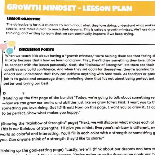 Growth Mindset Worksheets | Spring SEL Activities | Spring Craft | May SEL