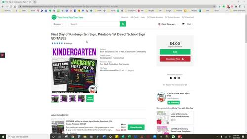 EDITABLE 1st Day of School Signs Bundle, Preschool-12th Grade ...