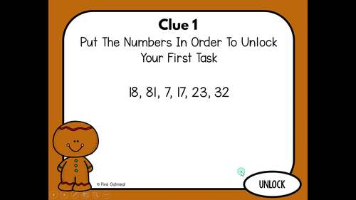 Gingerbread Digital Escape Room by Pink Oatmeal -Movement for the Classroom