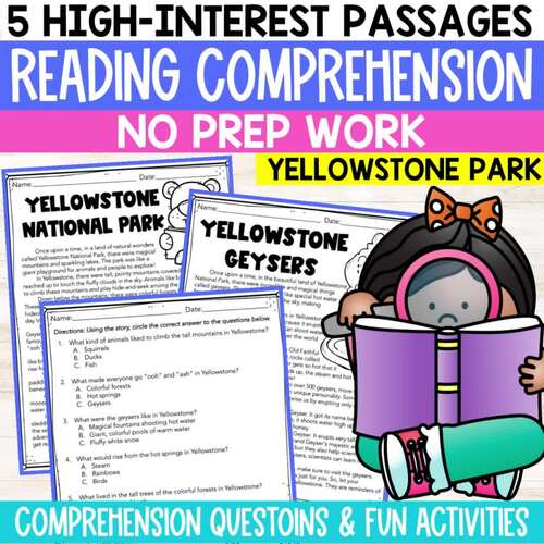 Reading Comprehension Passages and Questions Nonfiction Passages on ...
