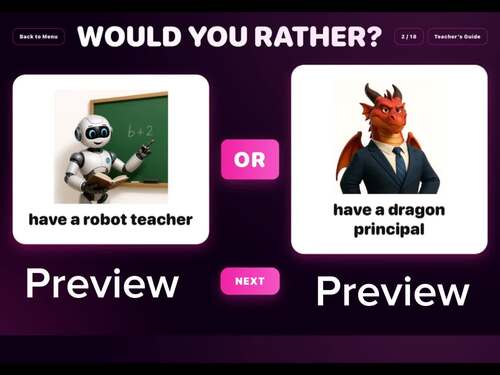 Would You Rather | 100+ Fun Questions | Printables + Digital Game for ...